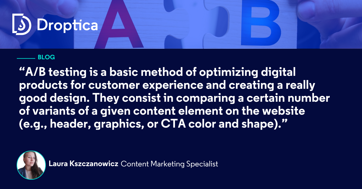 What are the benefits of A/B testing, and what to test? | Droptica