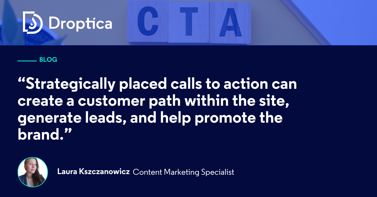 8 great call to action button (CTA) examples | Droptica