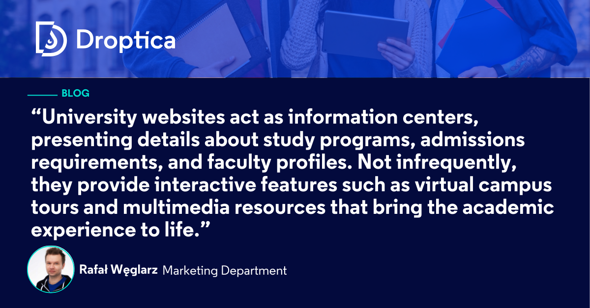 Best university websites - 11 inspiring examples | Droptica