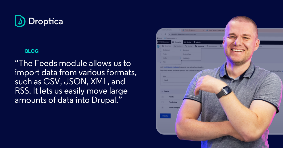 Importing data from CSV into Drupal - step by step | Droptica
