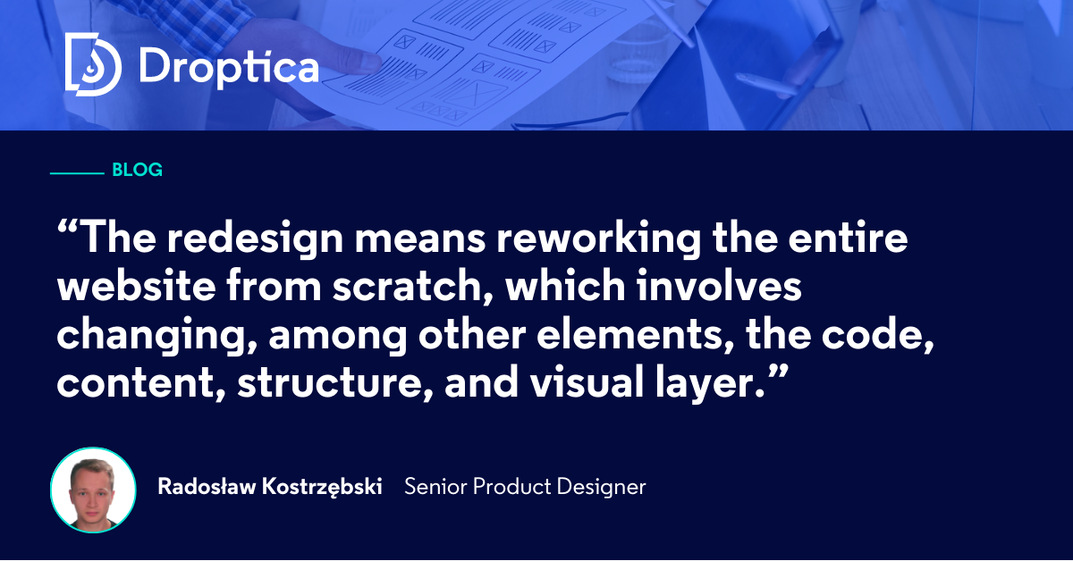 Website redesign checklist - X steps you need to take | Droptica