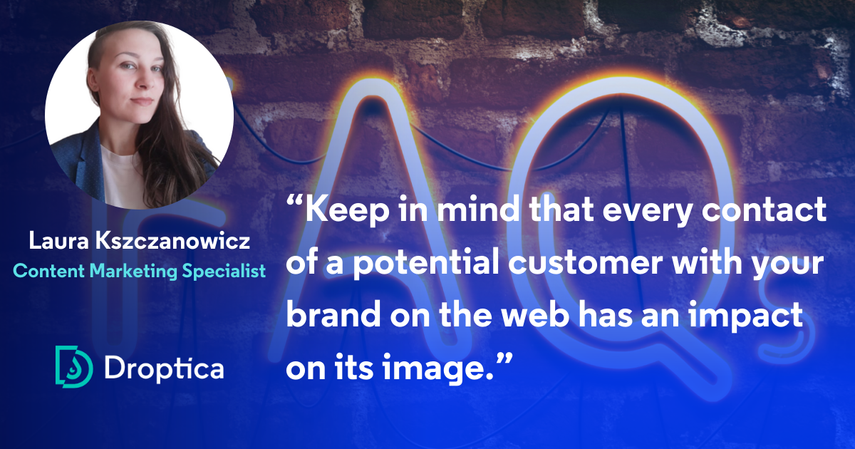 10 FAQ page examples from small and big companies | Droptica