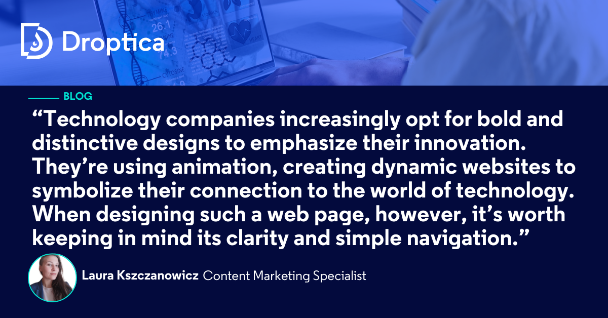 10 examples of technology website design that inspire | Droptica