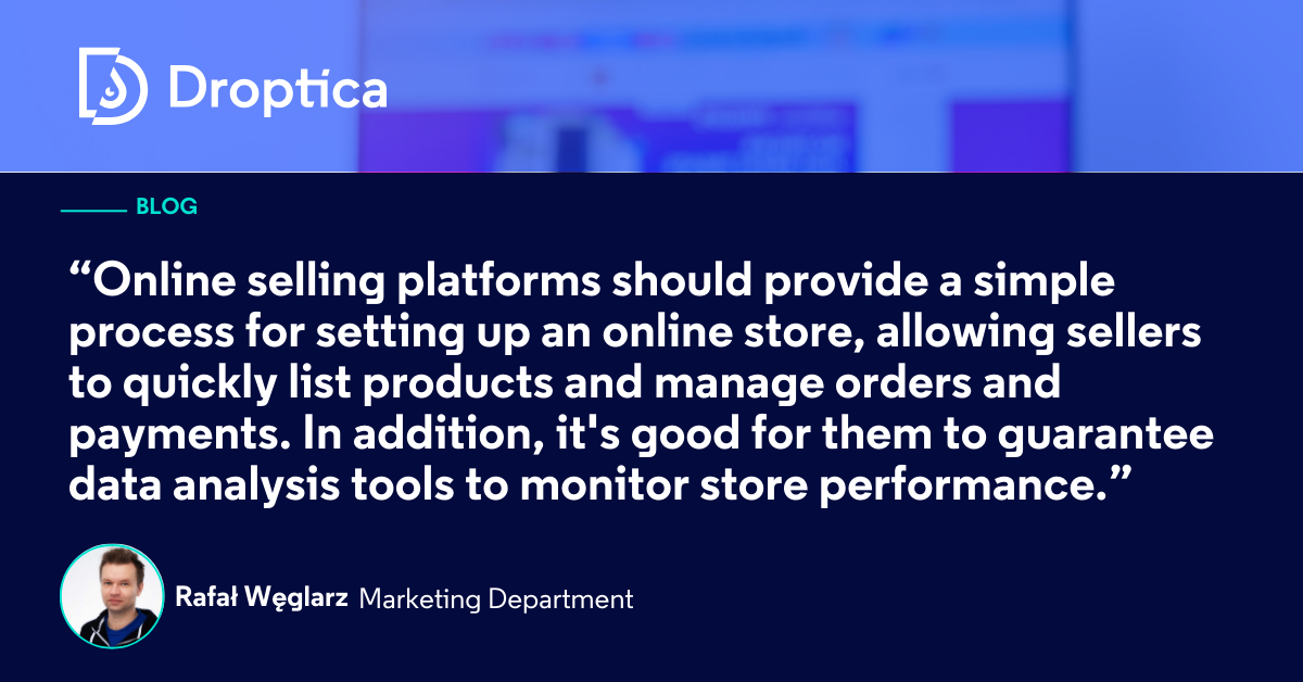 7 best online selling platforms - marketplaces review | Droptica