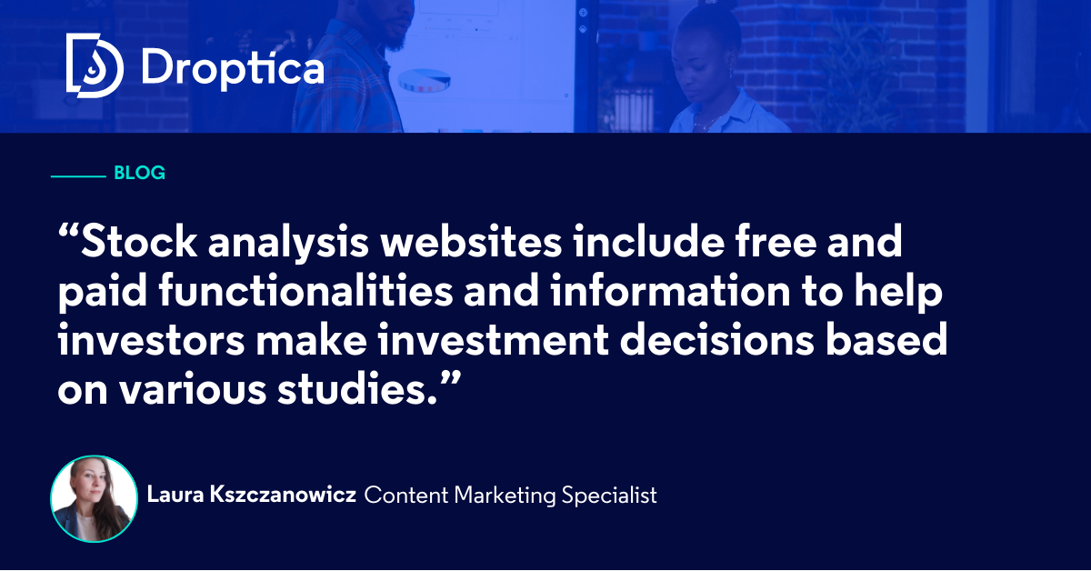 5 best stock research website and their great features | Droptica